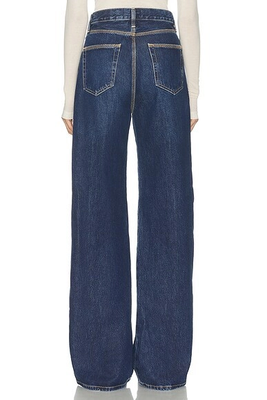FRAME Cuffed Wide Leg Jeans - Spencer