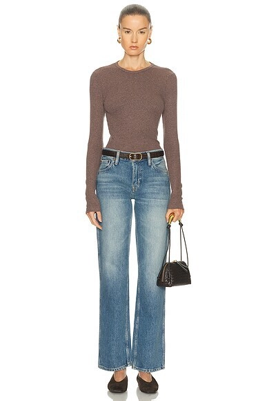AGOLDE Delphi Slim Tee - Ceramic