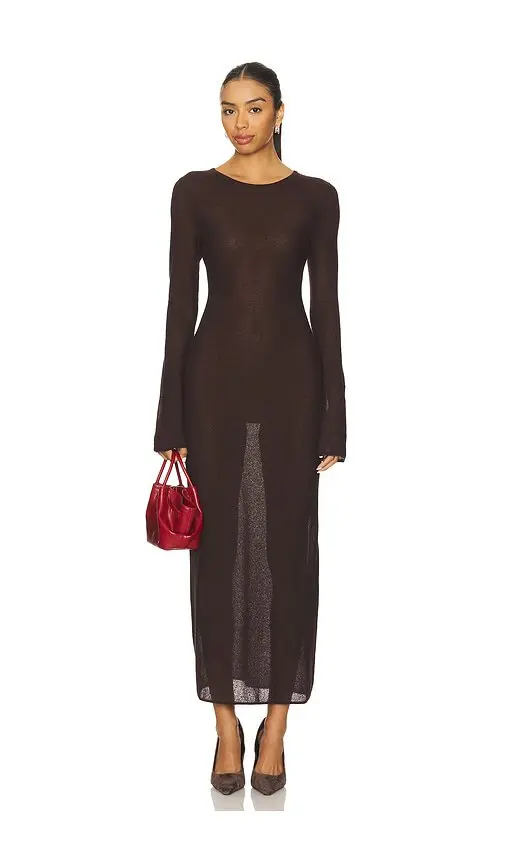 L'academie Delmer Midi Dress - Brown