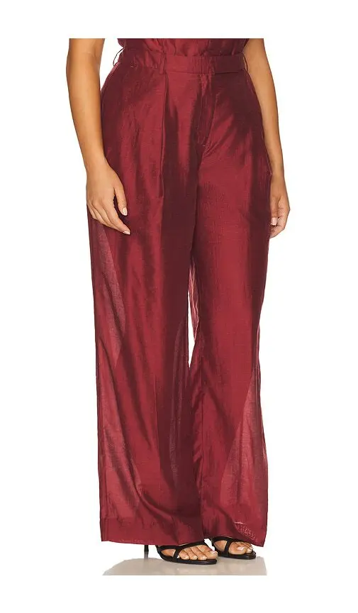 L'academie Wide Leg Voile Trousers