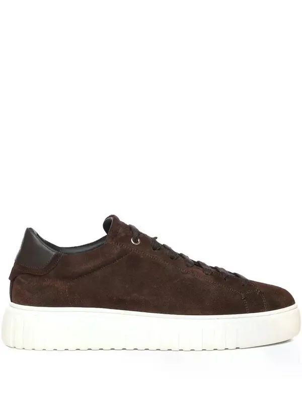 GIULIANO GALIANO Suede Lace-up Sneakers - Brown