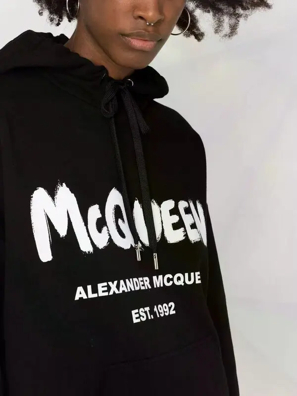 Alexander McQueen Logo-print Cotton Hoodie