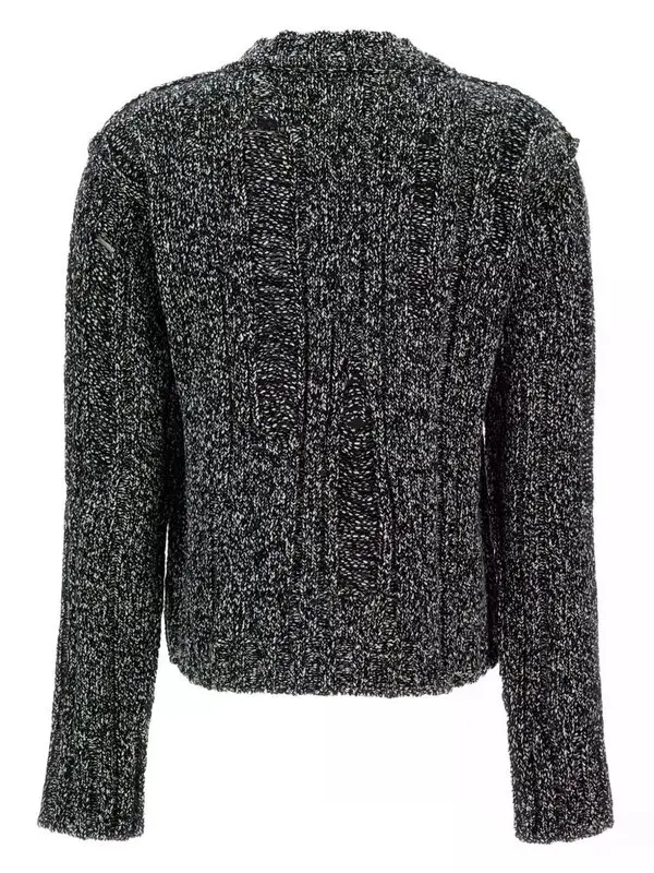 DURAZZI MILANO Distressed Cable-knit Sweater