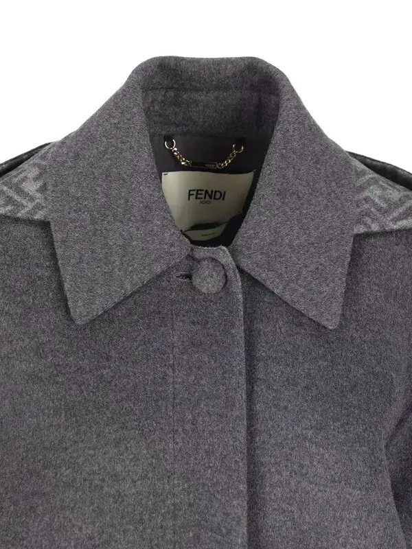 Fendi Hooded Flap-pocket Coat