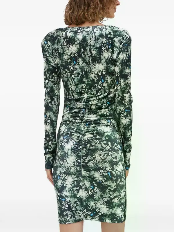 Day Birger Et Mikkelsen Long-sleeve Ruched Print Dress