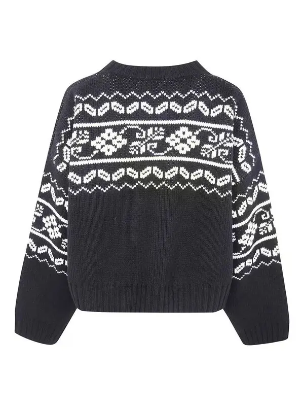 RÓHE Fair-isle Pattern Pullover Sweater