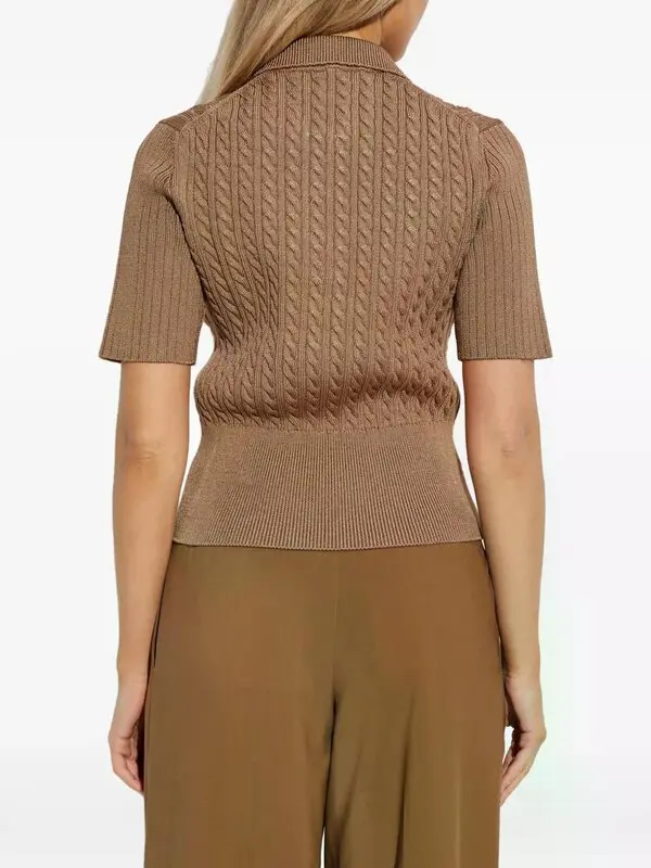 Lacoste Cable Knit Polo Shirt