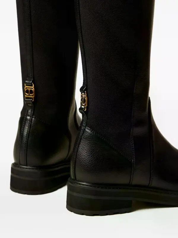 TWINSET Knee High Boots With Elastic Back