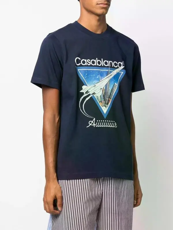 Casablanca Graphic-print Short-sleeved T-shirt