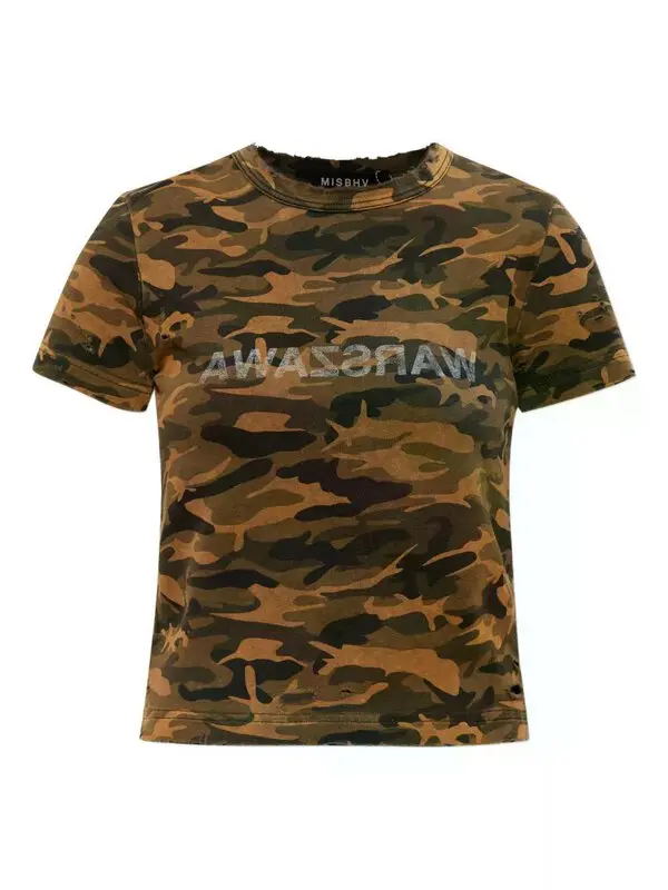 MISBHV Camouflage-print T-shirt - Brown