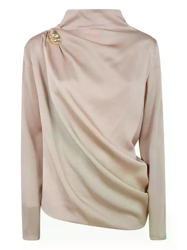 Fabiana Filippi Embellished Draped Shirt