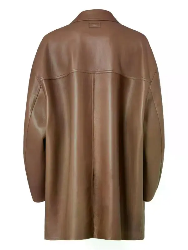 Fendi Double-breasted Lambskin Coat