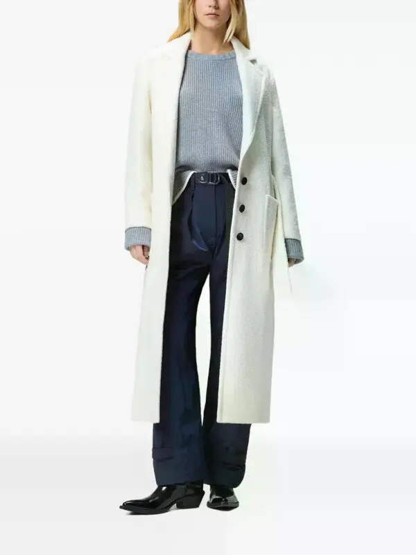 Pinko Single-breasted Belted Coat