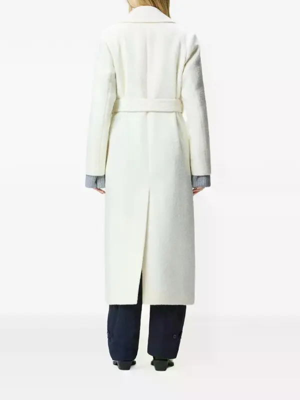Pinko Single-breasted Belted Coat