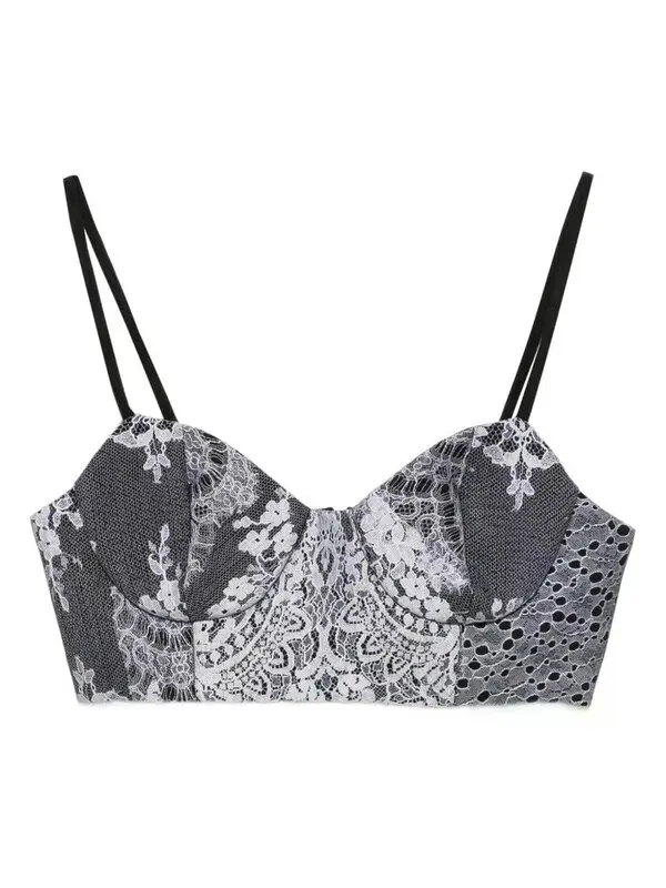 QUETSCHE Lace Corset - Black