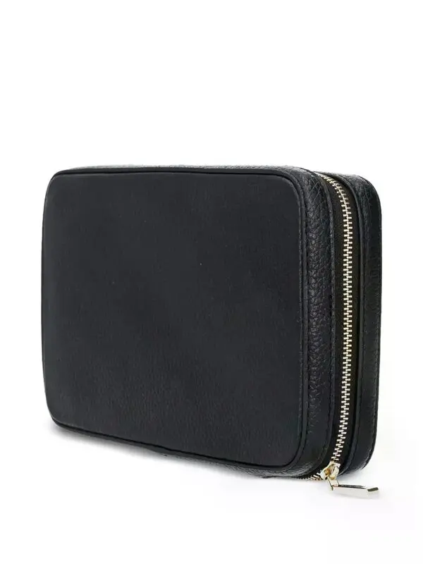 Michael Kors Grained Texture Zip Pouch - Black