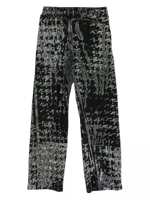 DIESEL® Patterned Pants - Black