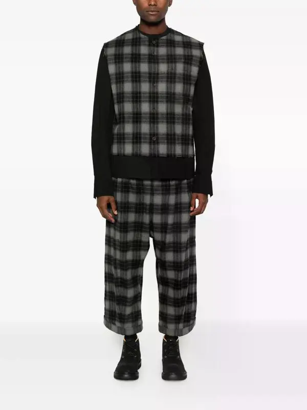 INDIVIDUAL SENTIMENTS Checked Long-sleeved Shirt