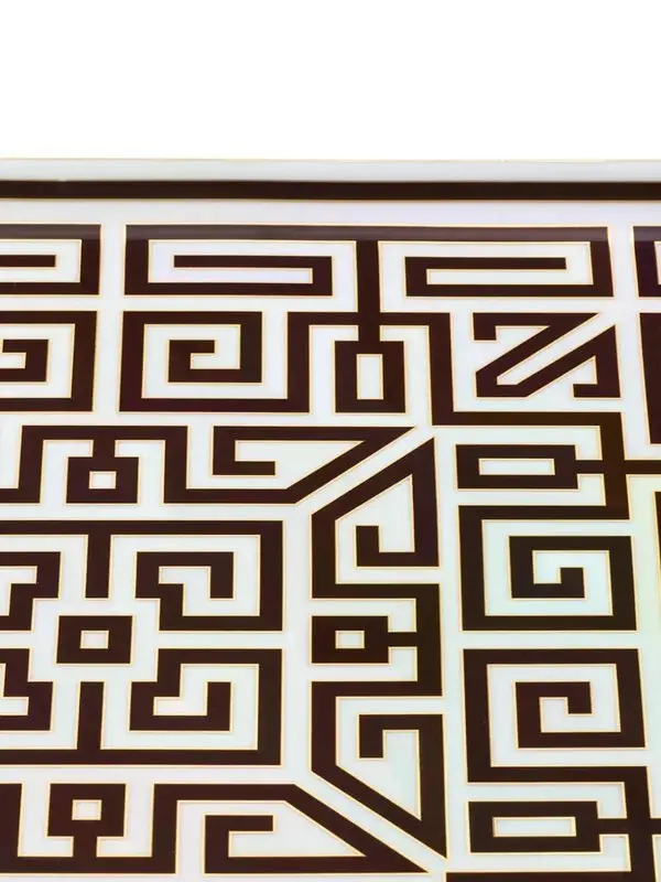 GINORI 1735 Labyrinth-pattern Tray - Neutrals