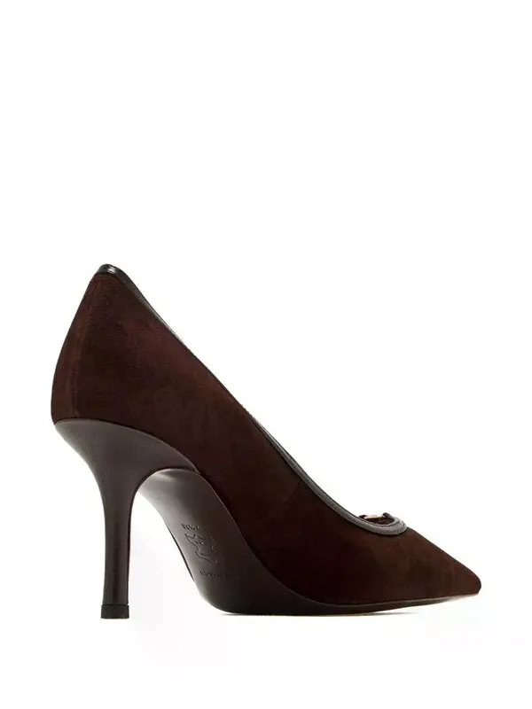 Tory Burch 80mm Double T-buckle Pumps - Brown