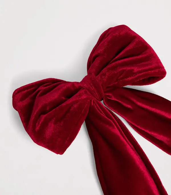 LUXURY GARLAND Velvet Bow Tree Decoration
