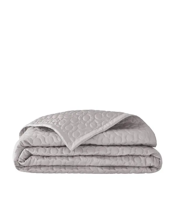 ALEXANDRE TURPAULT Quilted Poesie King Bedspread - Silver