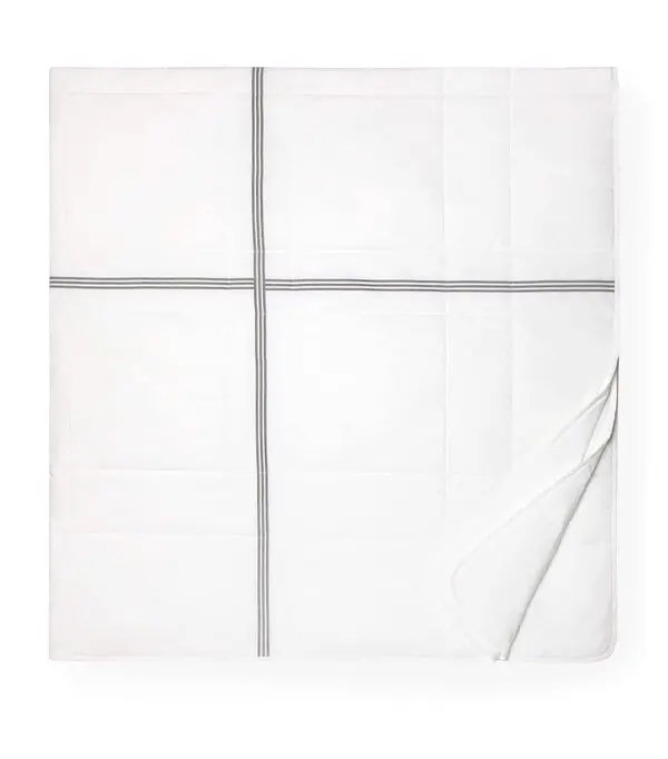 PRATESI Tre Righe Super King Quilt - Grey