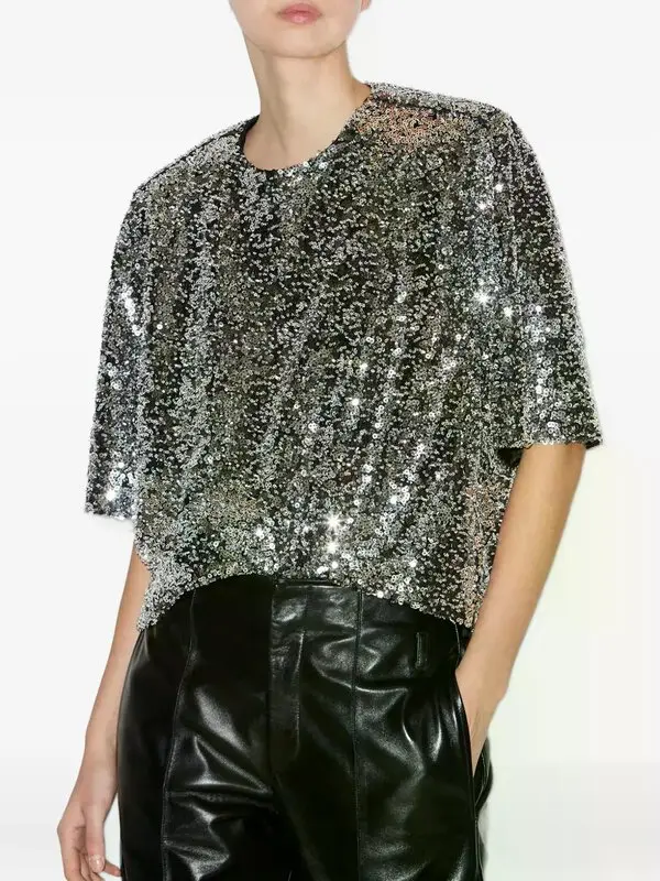 Isabel Marant Étoile Helga Sequin Embellished Top