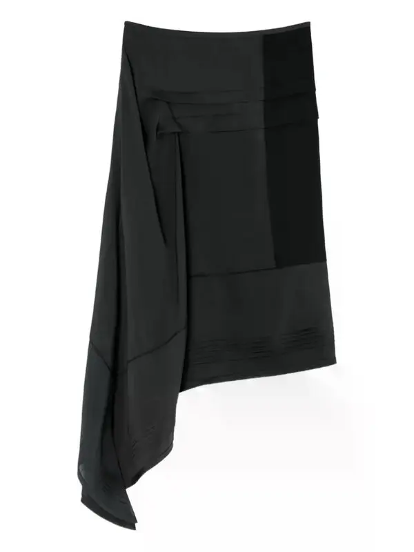 LEMAIRE Pleated Asymmetric Skirt - Grey