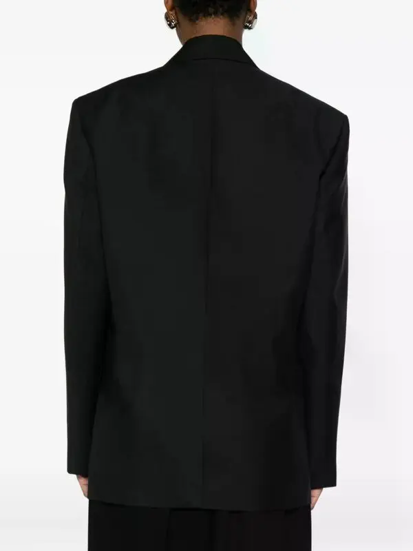 RÓHE Contrast Stitching Single-breasted Blazer