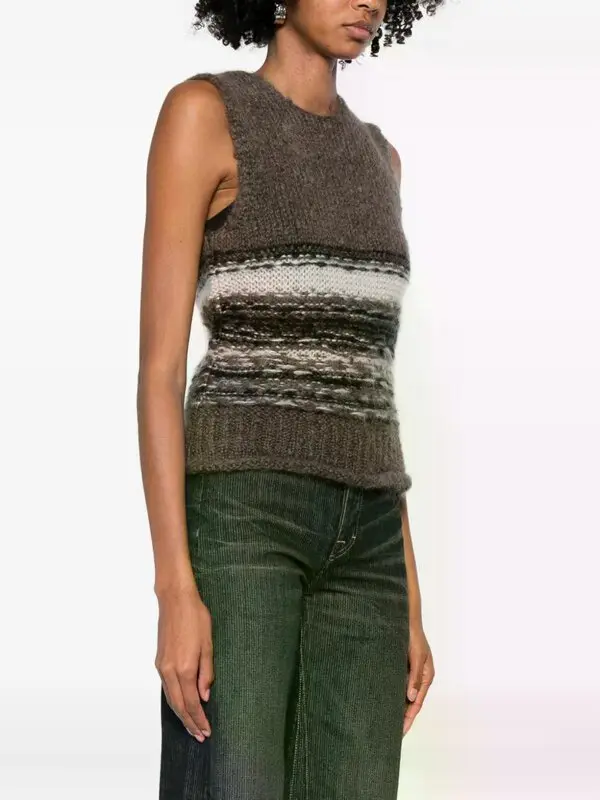 Our Legacy Striped Fair Isle Knit Top