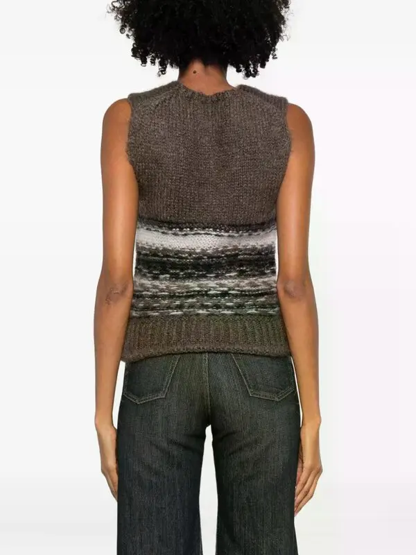 Our Legacy Striped Fair Isle Knit Top