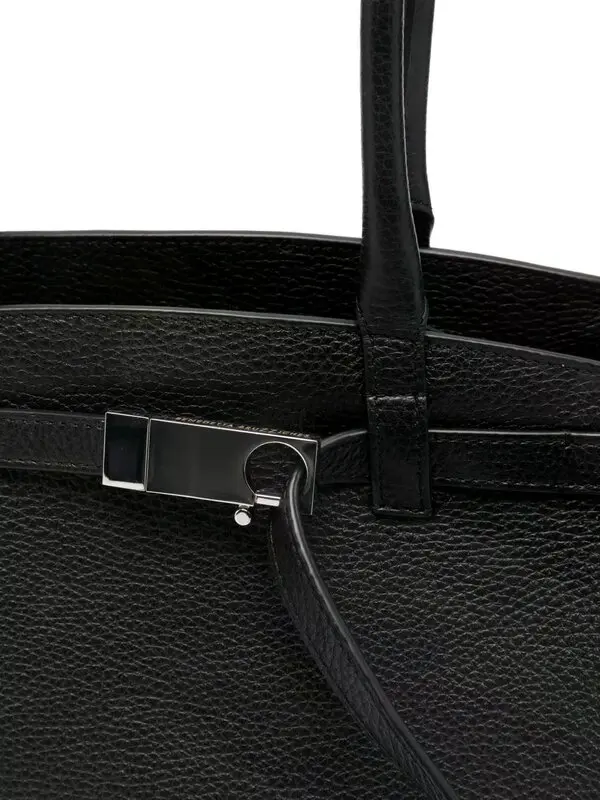 Benedetta Bruzziches Leather Tote Bag With Silver-tone Hardware - Black