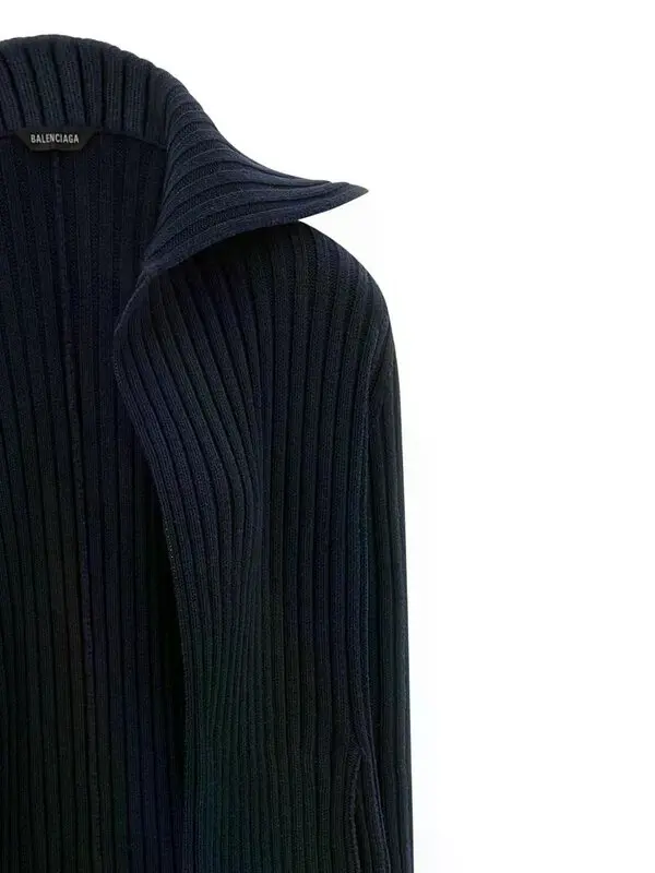 Balenciaga Ribbed Maxi Cardigan