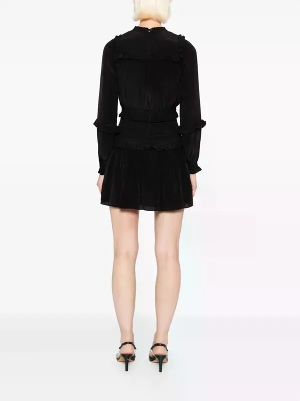 NEEDLE & THREAD Emilia Mini Dress - Black