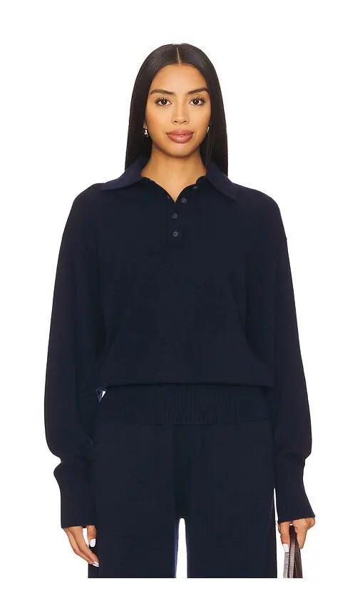 EAVES Hansen Wool Cashmere Sweater - Navy