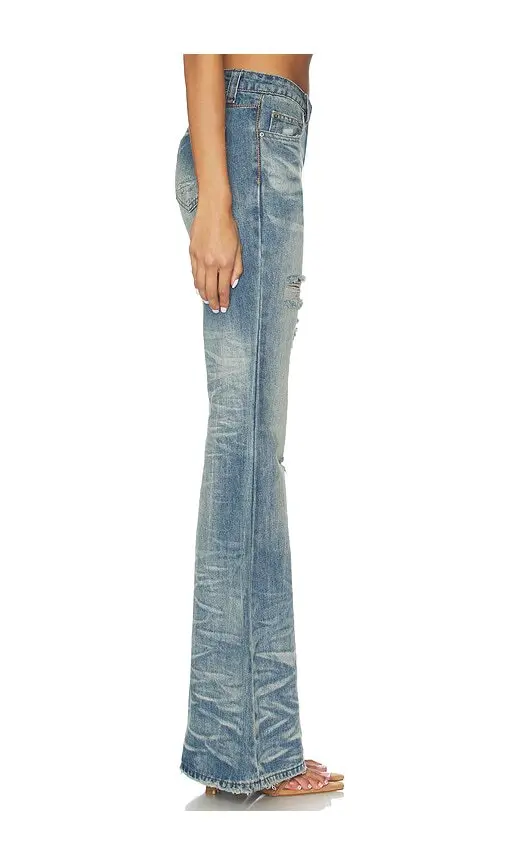 JADED LONDON Drift Flare Denim Trousers