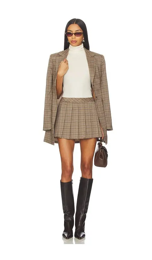 Enza Costa Sleeveless Turtleneck Top - Neutral