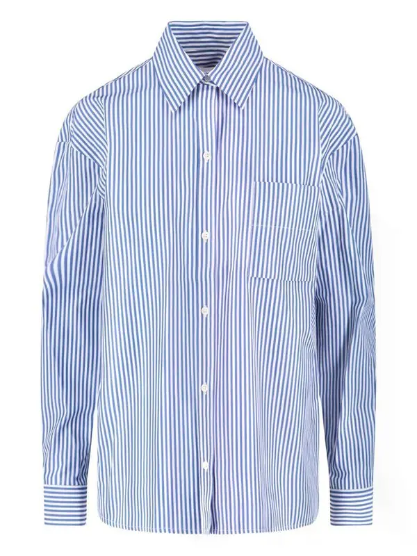 Sibel Saral Striped Button-up Shirt - Blue