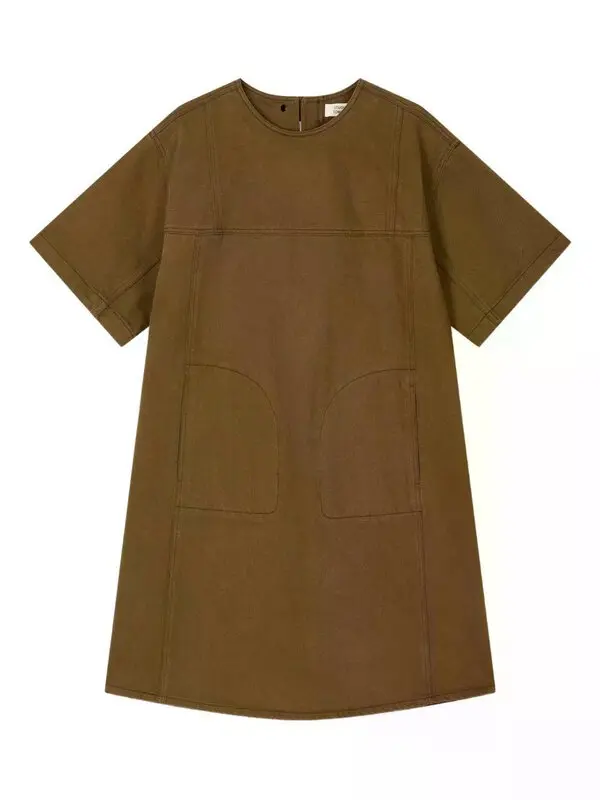 STUDIO TOMBOY Twill Tunic Dress - Brown