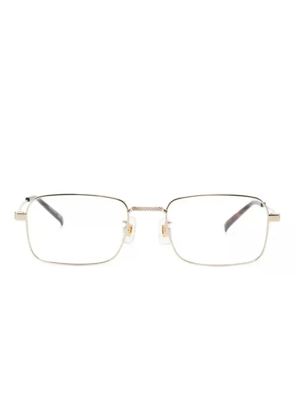 Dunhill Rectangle Frame Eyeglasses - Gold