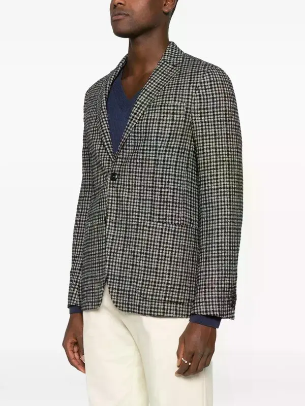 Zegna Checked Two-pocket Blazer - Black