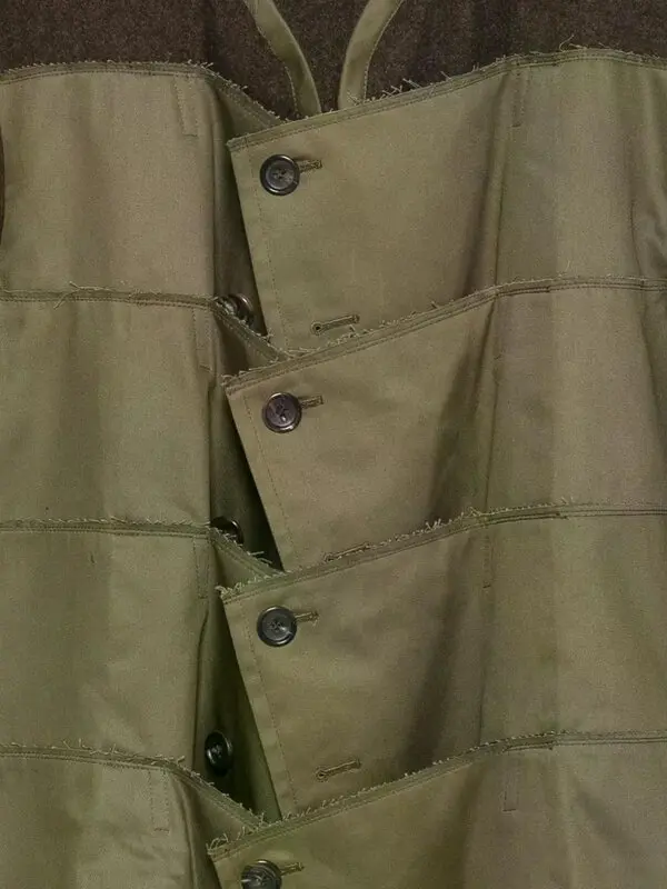 Comme Des Garçons Button-up Padded Coat