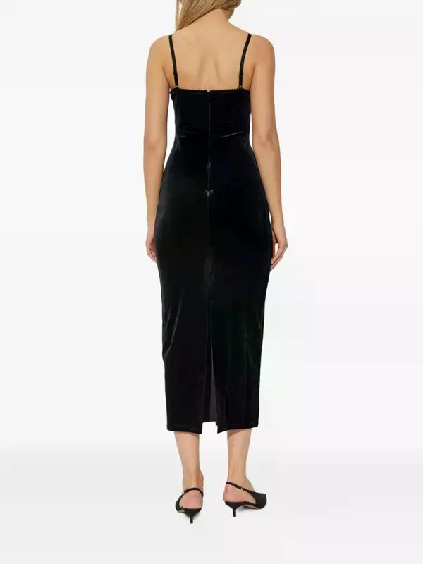 SELF-PORTRAIT Lace Velvet Dress