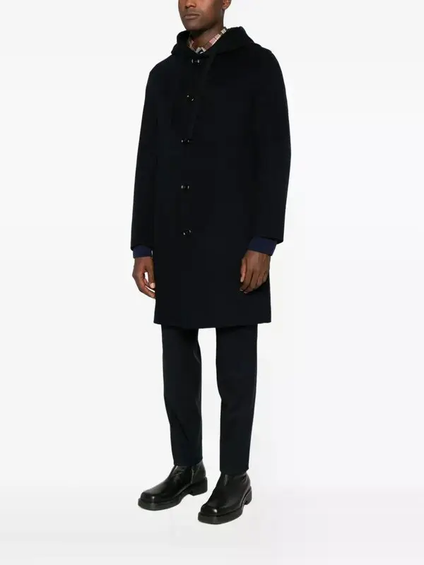 LARDINI Virgin Wool Single-breasted Coat
