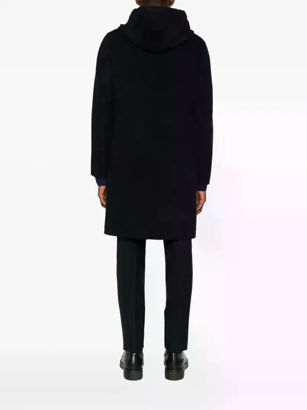 LARDINI Virgin Wool Single-breasted Coat