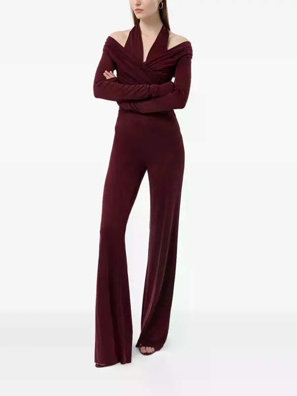 Andamane The Attico Yvonne Draped Halterneck Jumpsuit