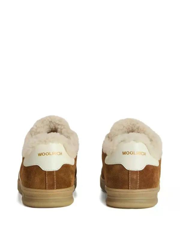 Woolrich Shearling-lined Striped Suede Sneakers - Fca