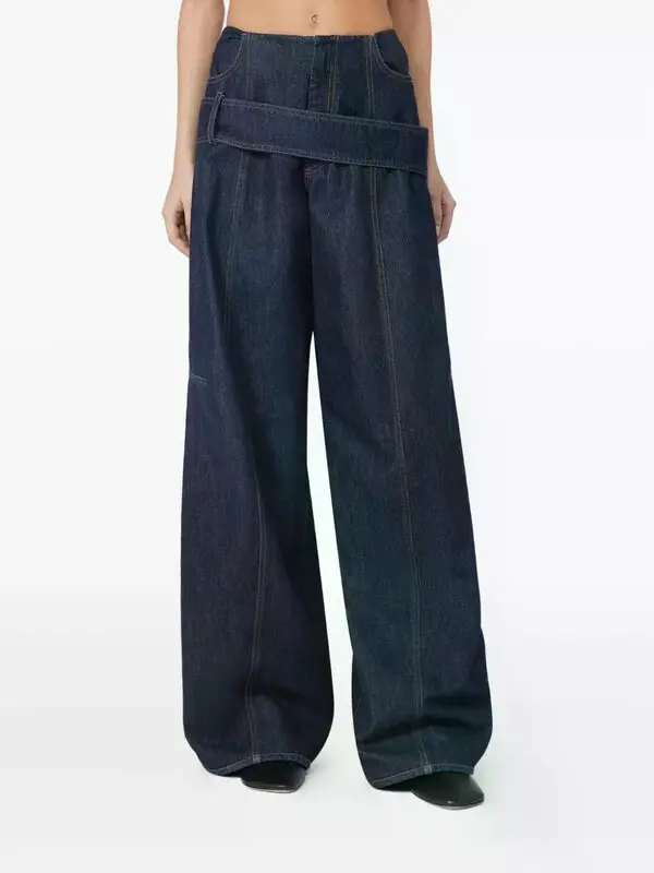 Sportmax Belted Wide-leg Jeans