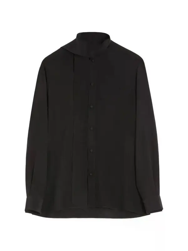 Valentino Garavani Scarf-collar Silk Shirt